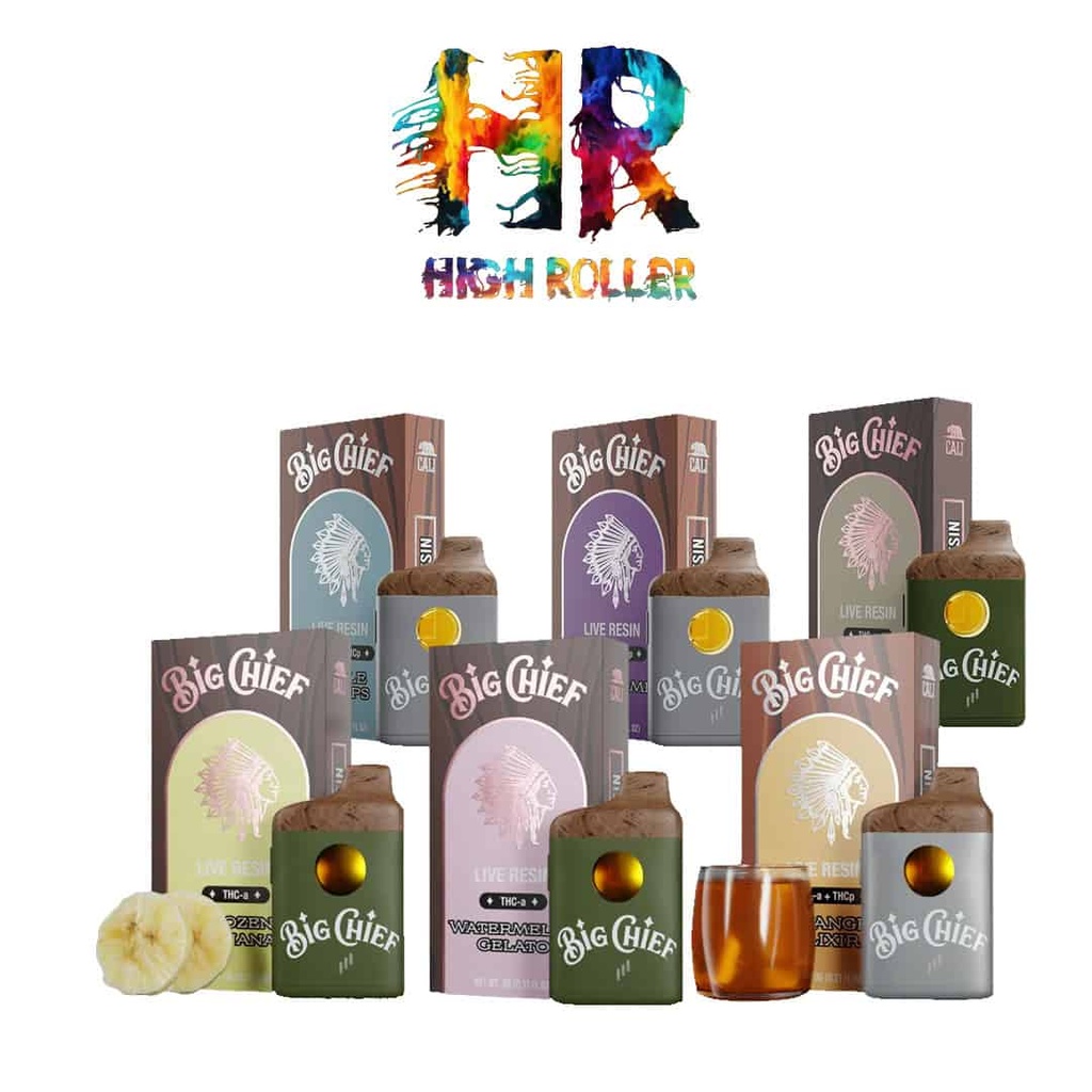 Big Chief THCa 3g 10pk Disposable | High Roller Big Chief THCa 3g 10pk Disposable | High Roller